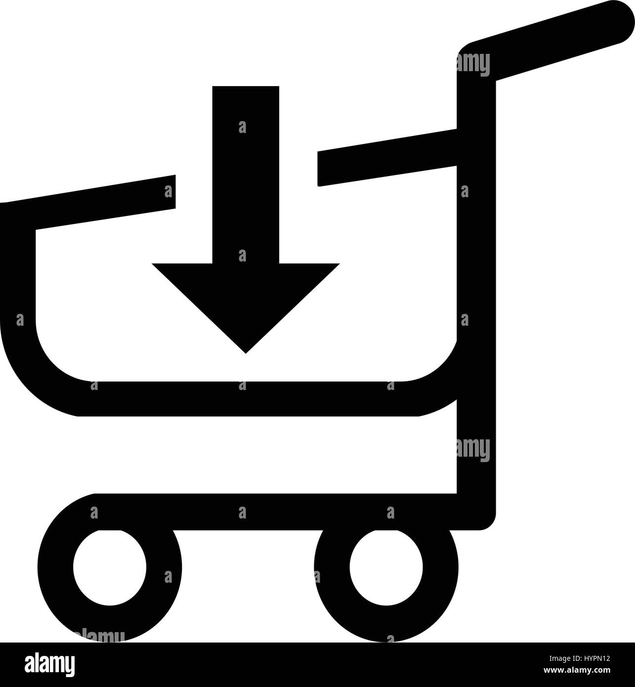 shopping cart trolley icon Stock Vector Image & Art - Alamy