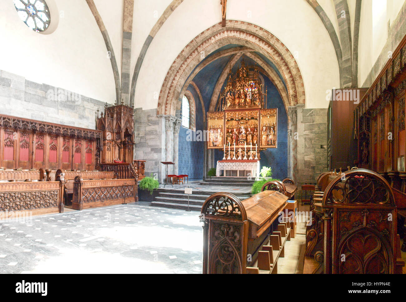 Chur, Switzerland - April 27, 2016: Assumption Cathedral of Chur The ...