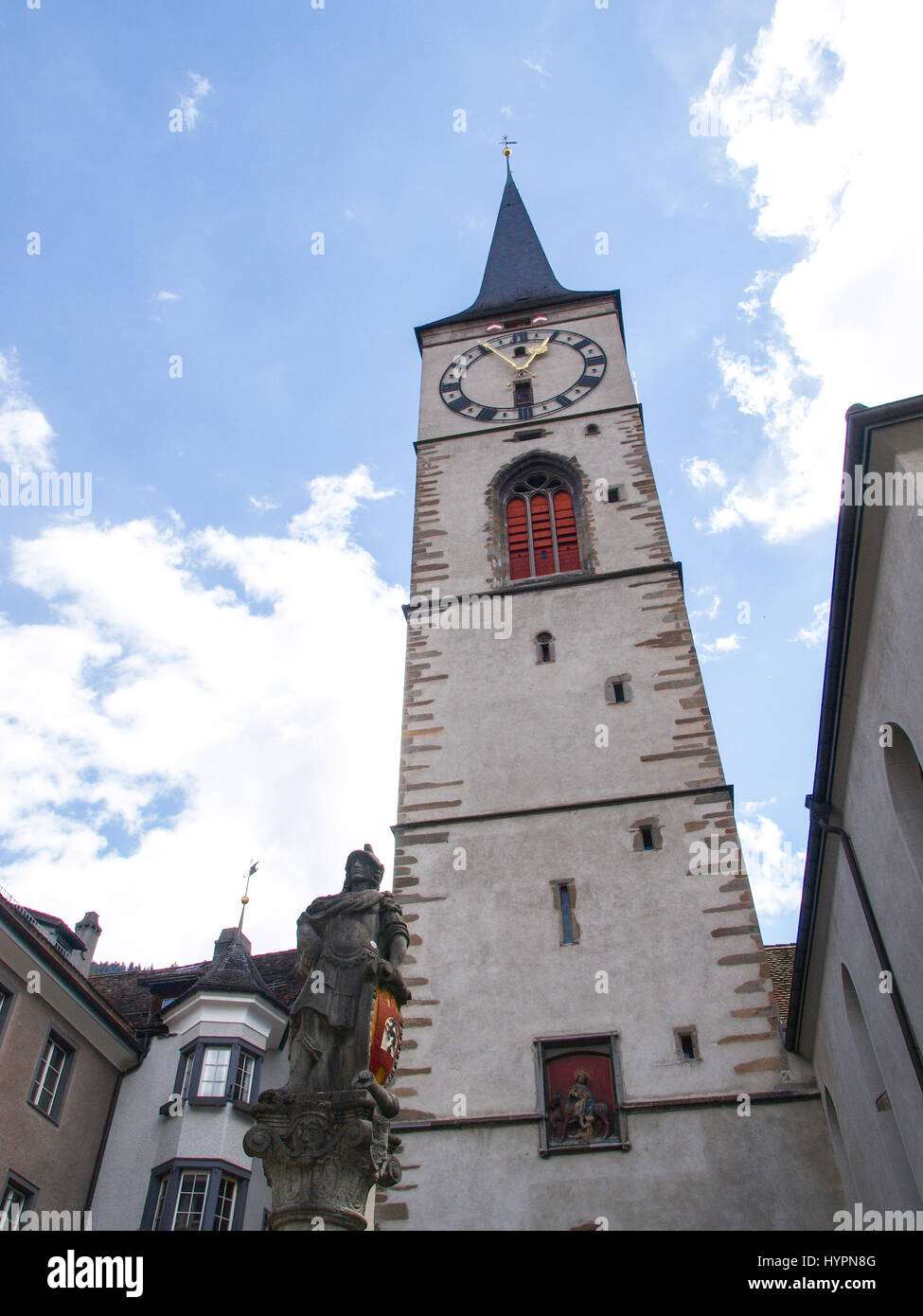 Chur, Switzerland - April 27, 2016: downtown is considered the oldest ...