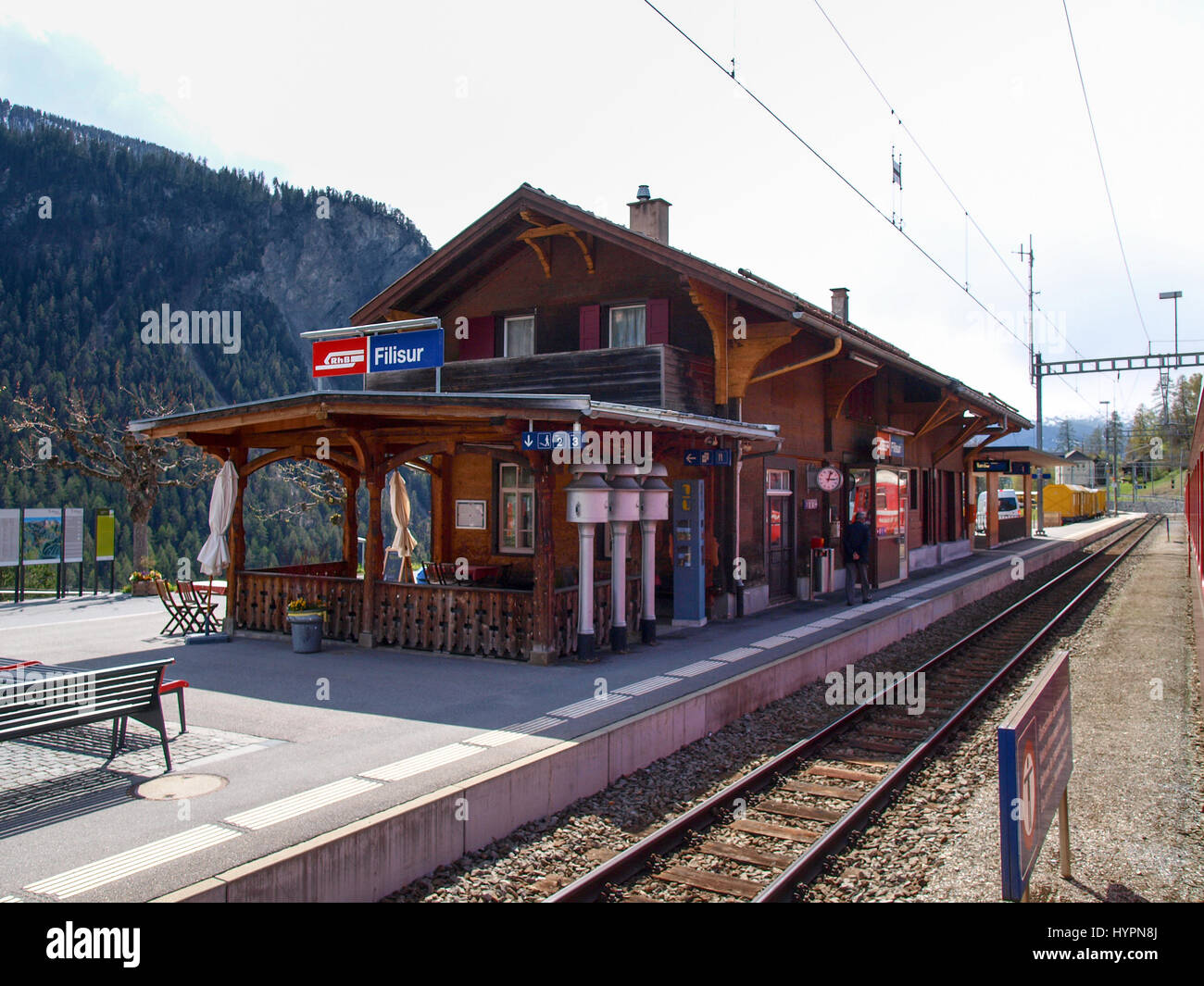 Train station filisur switzerland hi-res stock photography and images ...