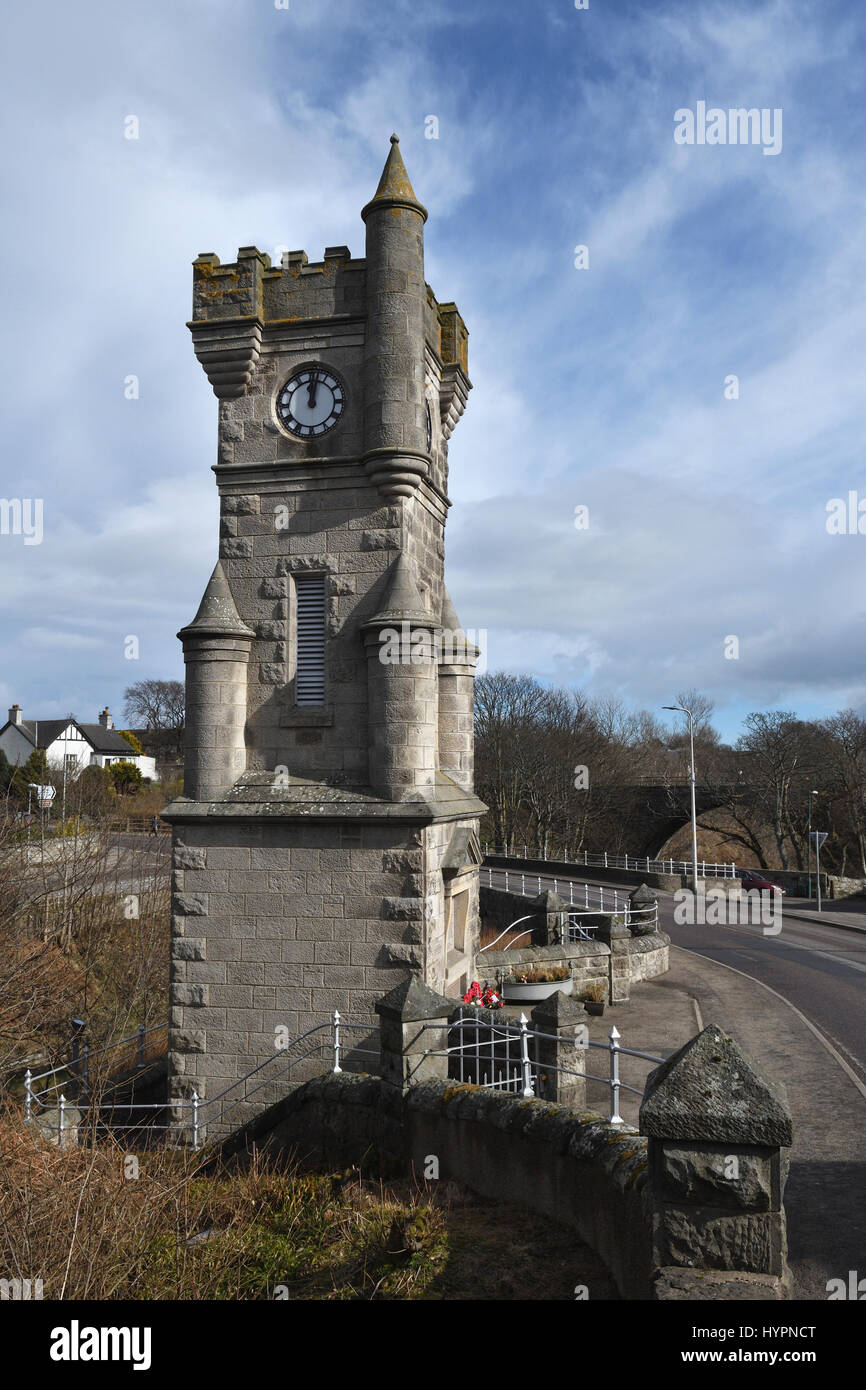 brora;clock tower;war memorial;1922;sutherland;scotland Stock Photo - Alamy