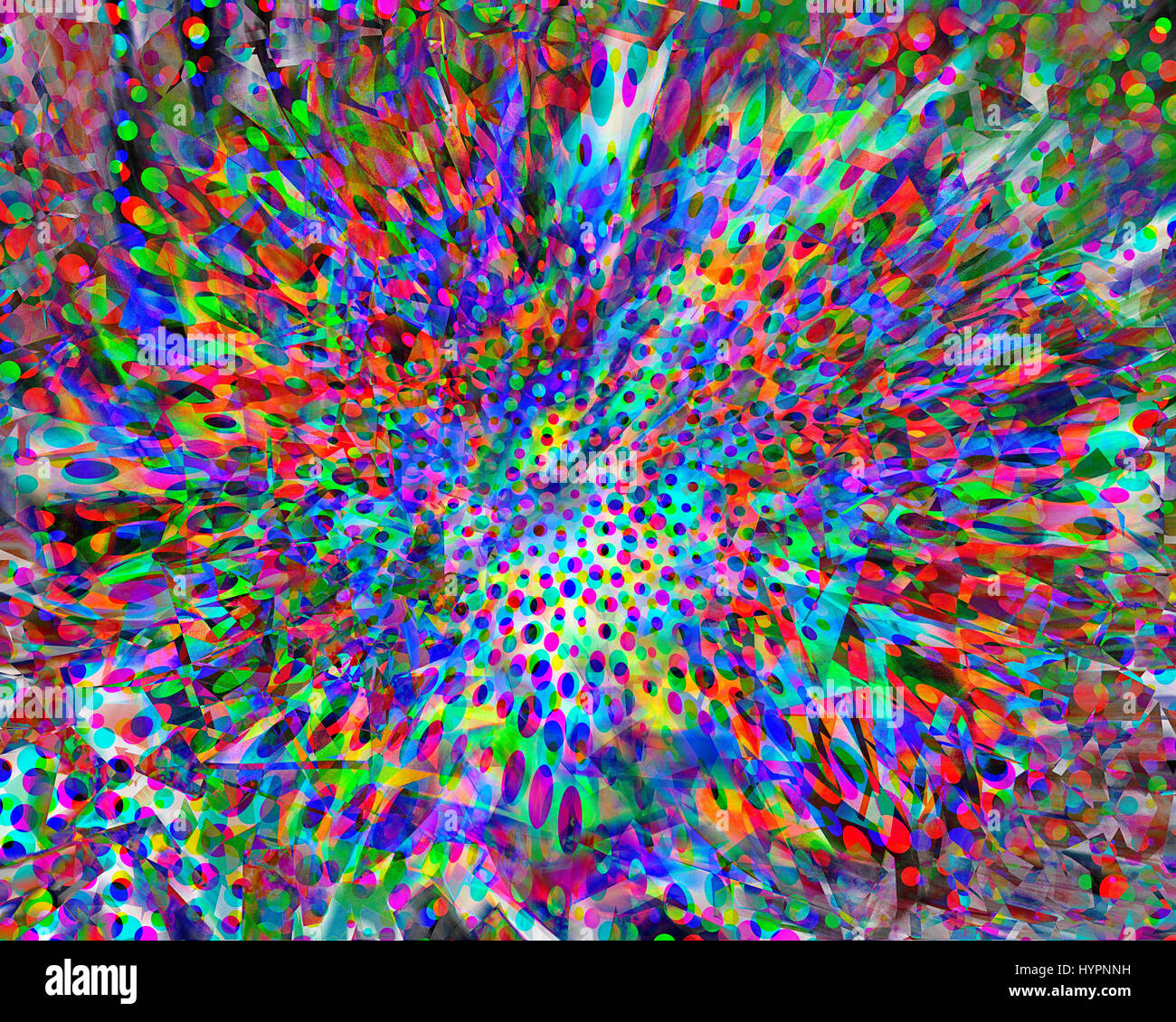 Digital art experiment in pointillism hi-res stock photography and images - Alamy