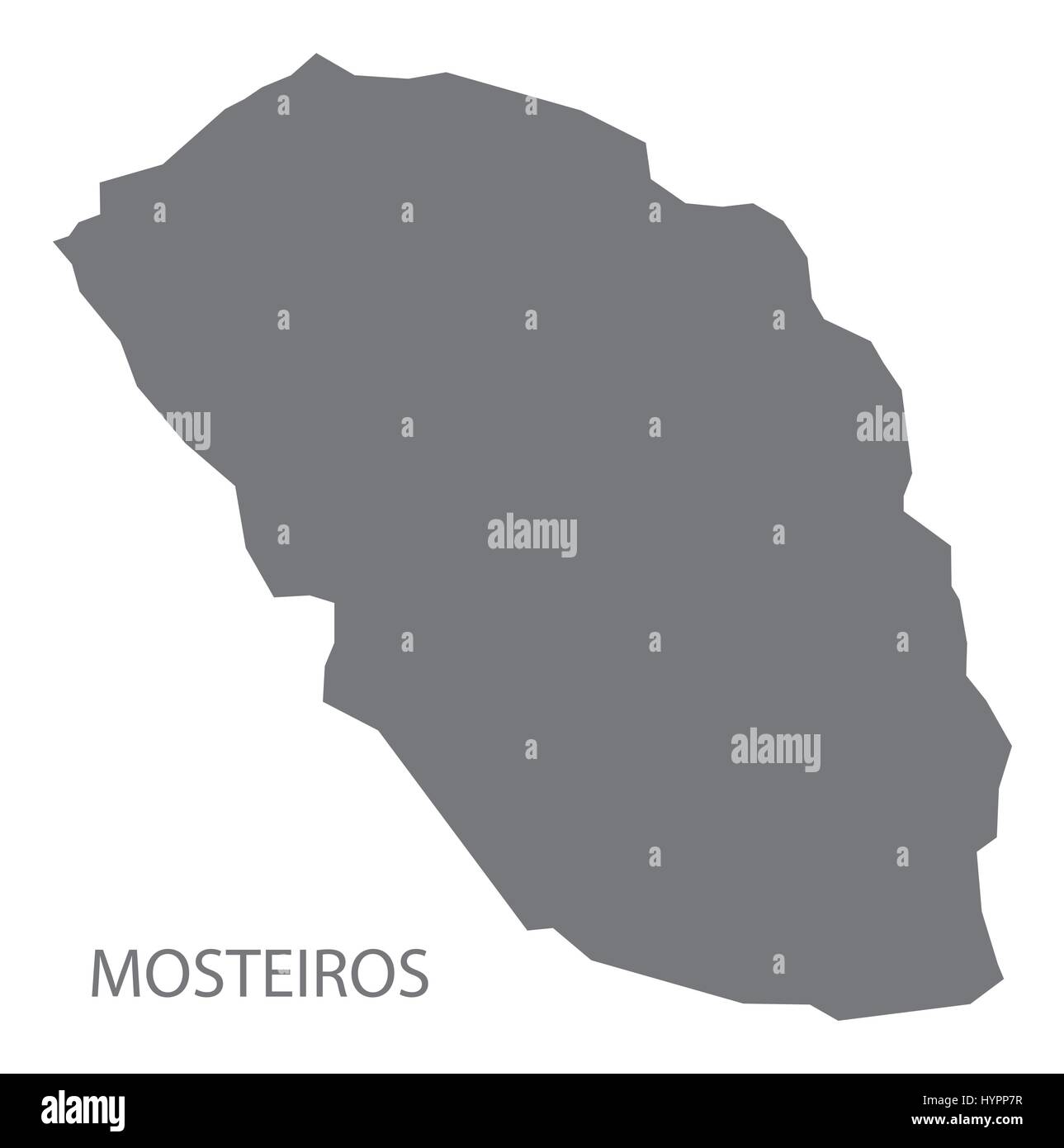 Mosteiros Cape Verde municipality map grey illustration silhouette ...