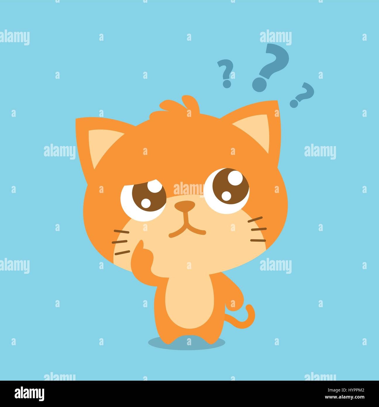 Cat thinking character collection Stock Vector Image & Art - Alamy