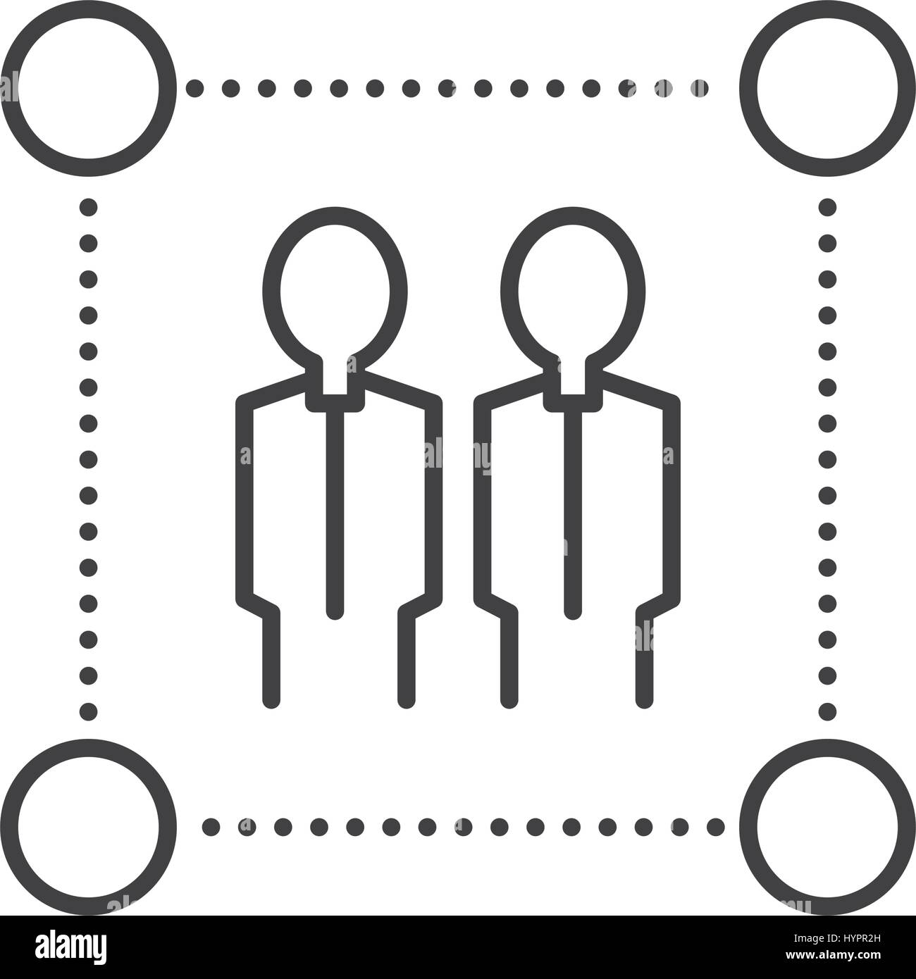 Company team line icons Cut Out Stock Images & Pictures - Alamy