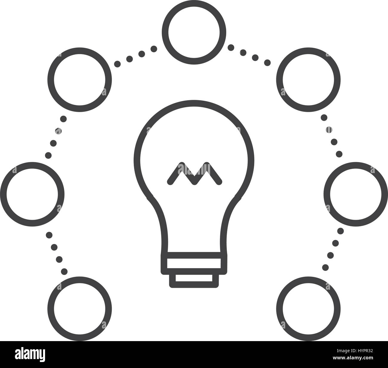 Light teamwork Line Icon Style Stock Vector Image & Art - Alamy