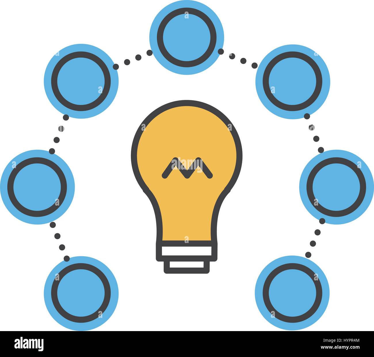 Light teamwork Line Icon Style Stock Vector Image & Art - Alamy