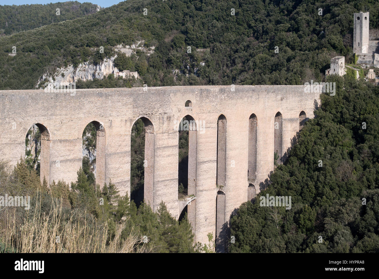 Aqueduct bridge Ponte delle Torri (Towers Bridge), 230 meters long ...