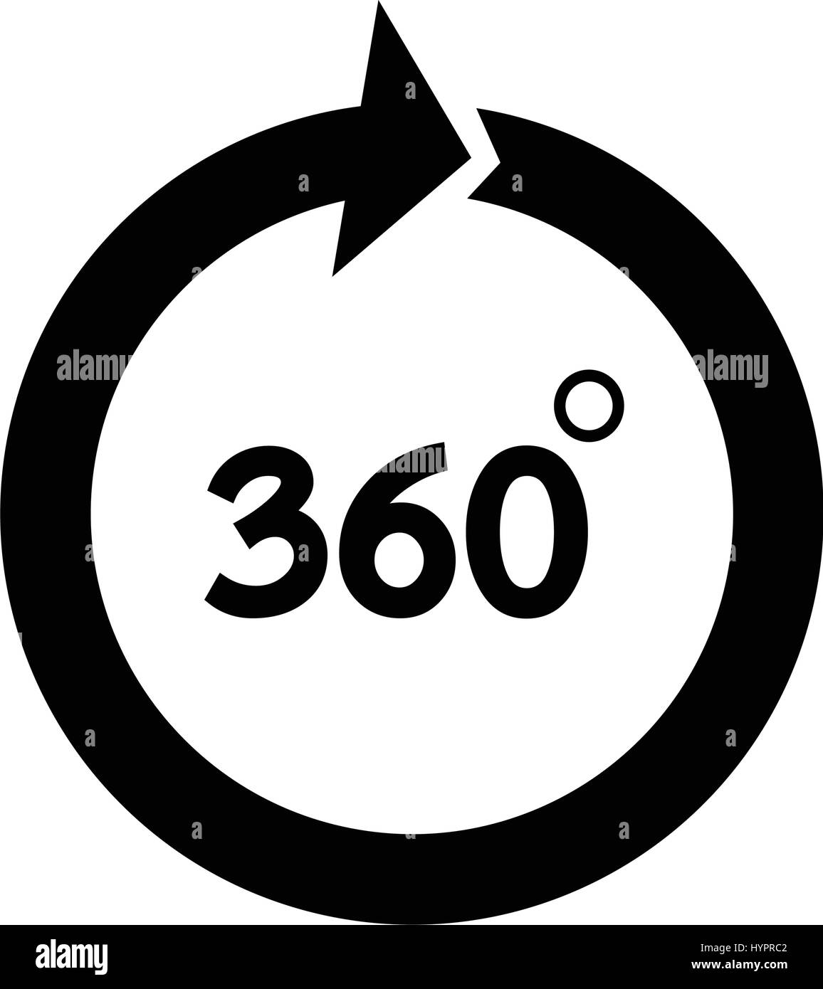 360 Degree icon Stock Vector Image & Art - Alamy