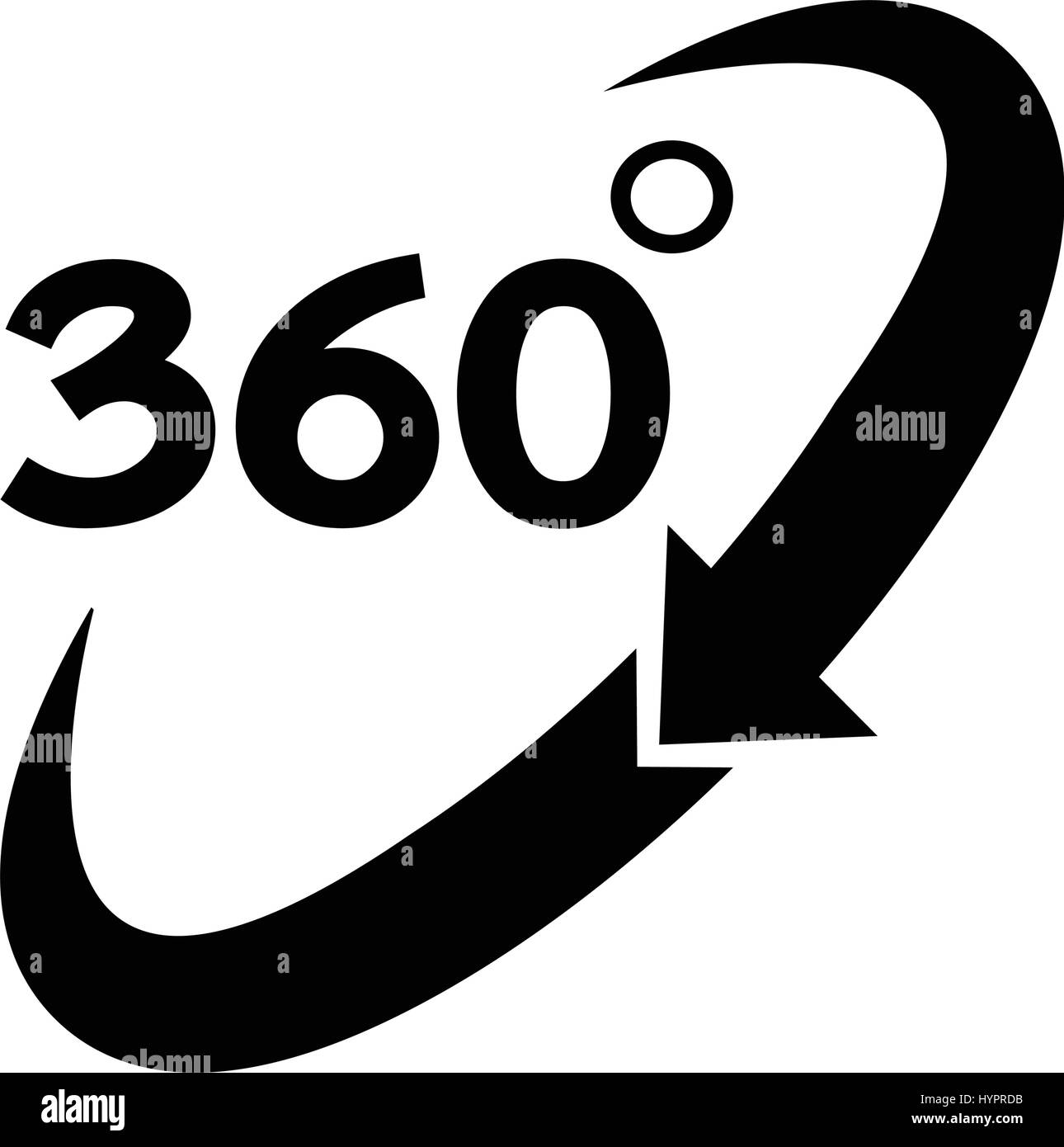 360 Degree icon Stock Vector Image & Art - Alamy