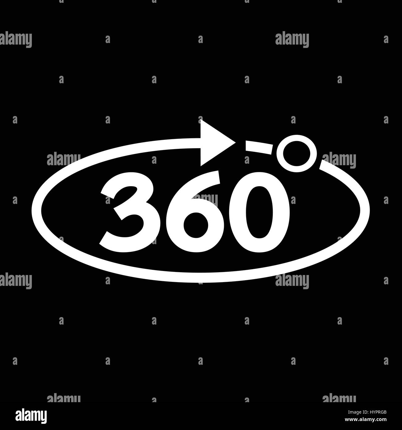 360 Degree icon Stock Vector Image & Art - Alamy