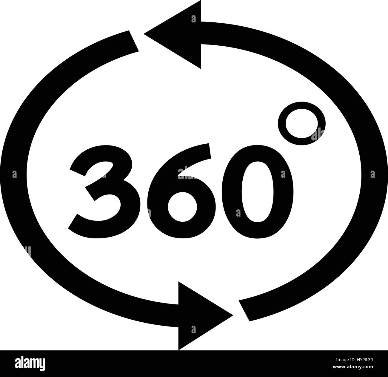 360 Degree icon Stock Vector Image & Art - Alamy
