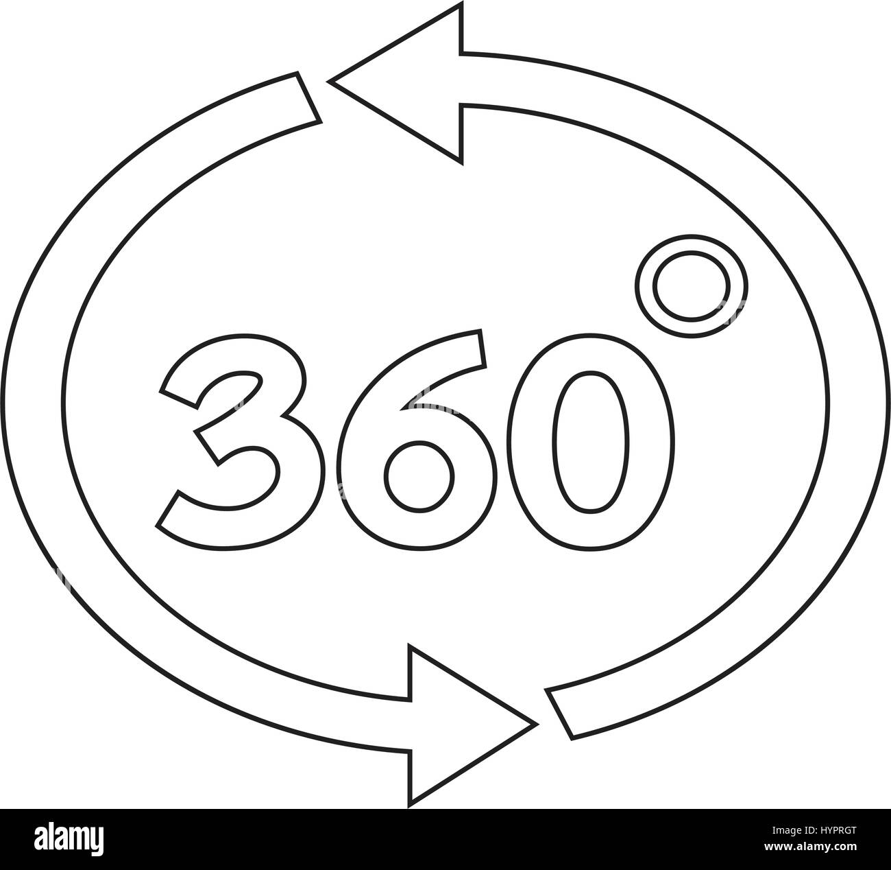 360 degrees math Black and White Stock Photos & Images - Alamy