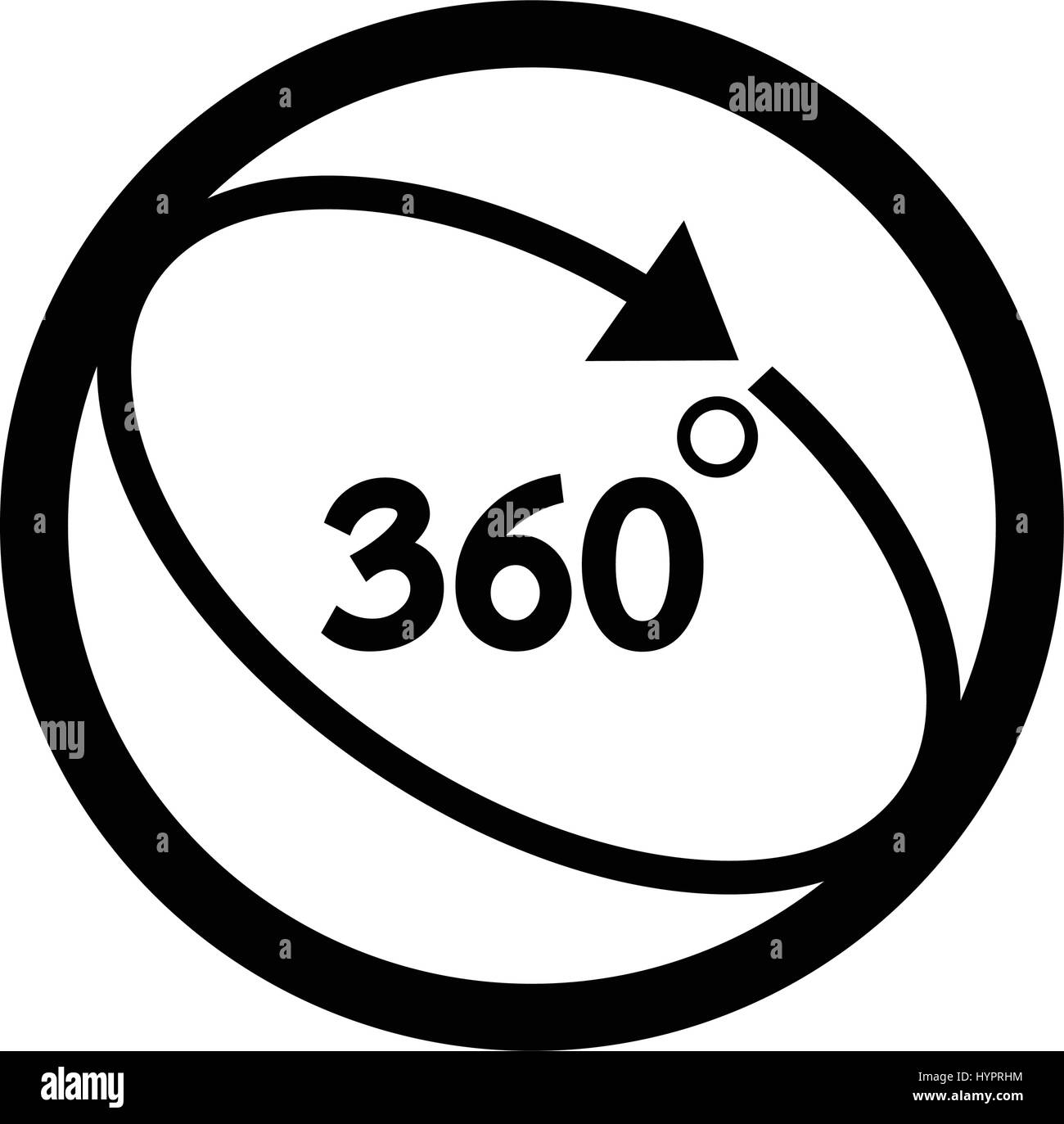 360 Degree icon Stock Vector Image & Art - Alamy