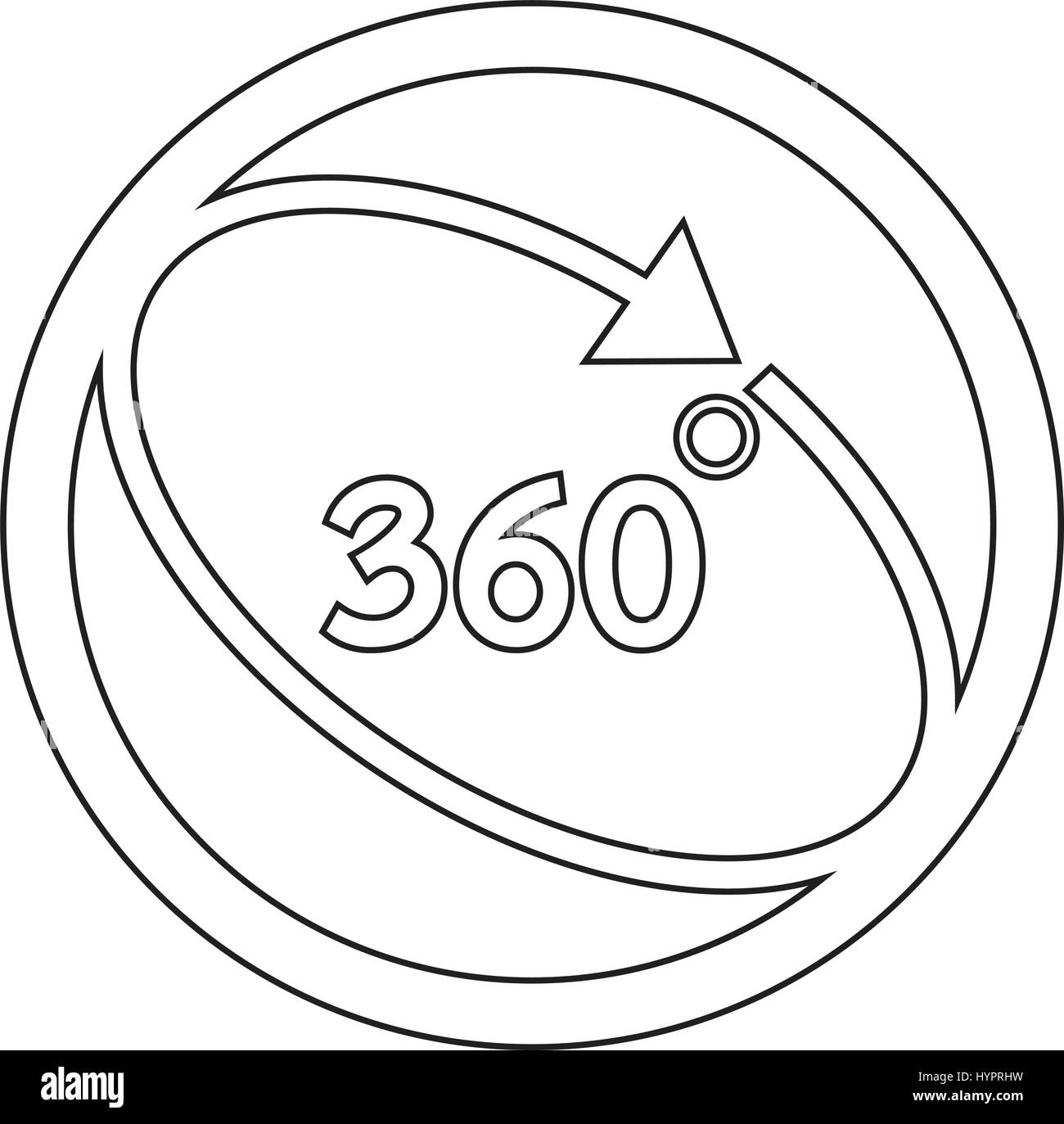 360 degrees math Black and White Stock Photos & Images - Alamy