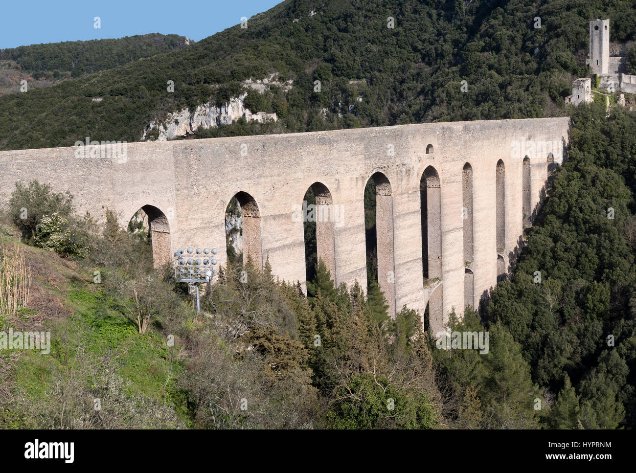 Aqueduct bridge Ponte delle Torri (Towers Bridge), 230 meters long ...