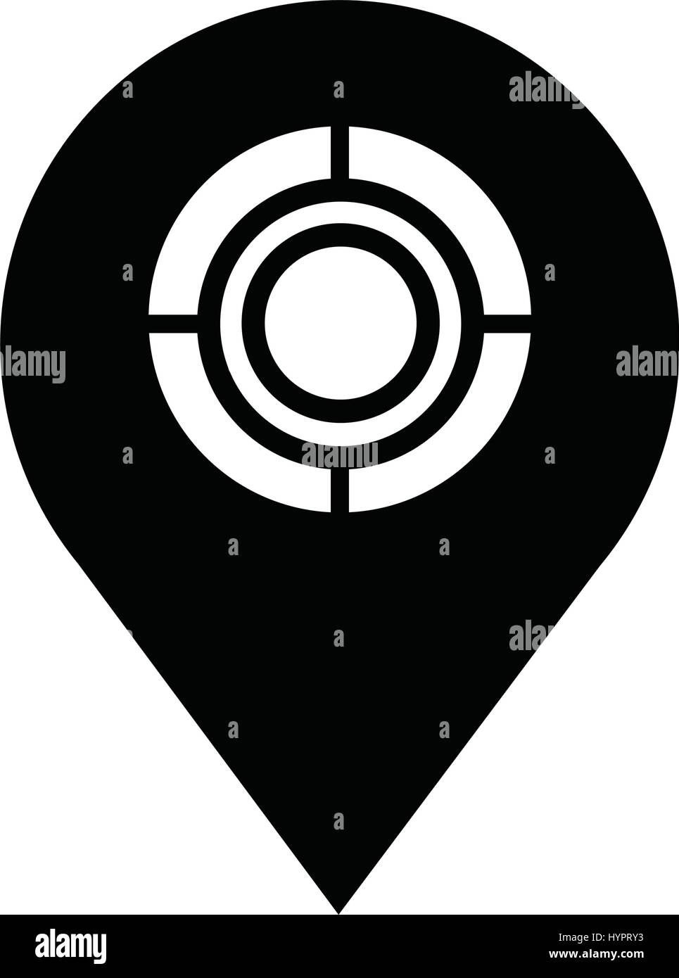 map pointer gps icon Stock Vector Image & Art - Alamy