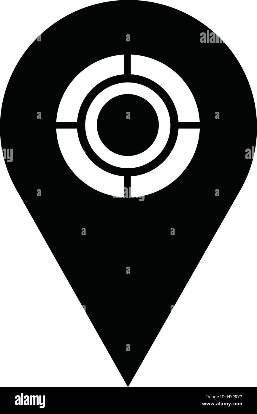 map pointer gps icon Stock Vector Image & Art - Alamy
