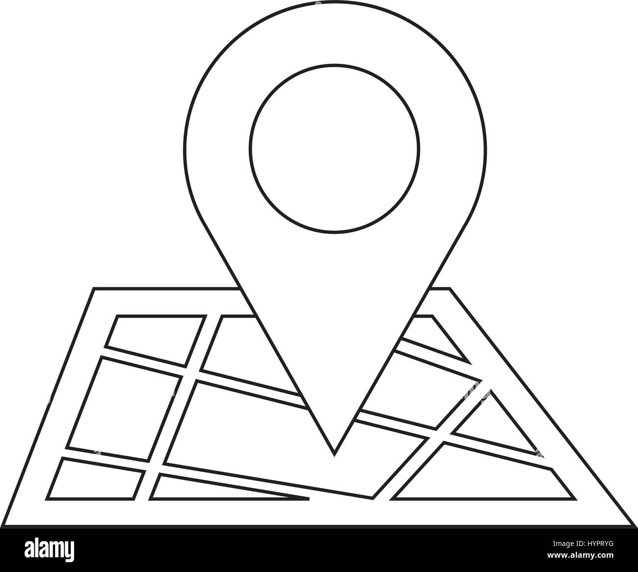 map pointer gps icon Stock Vector Image & Art - Alamy