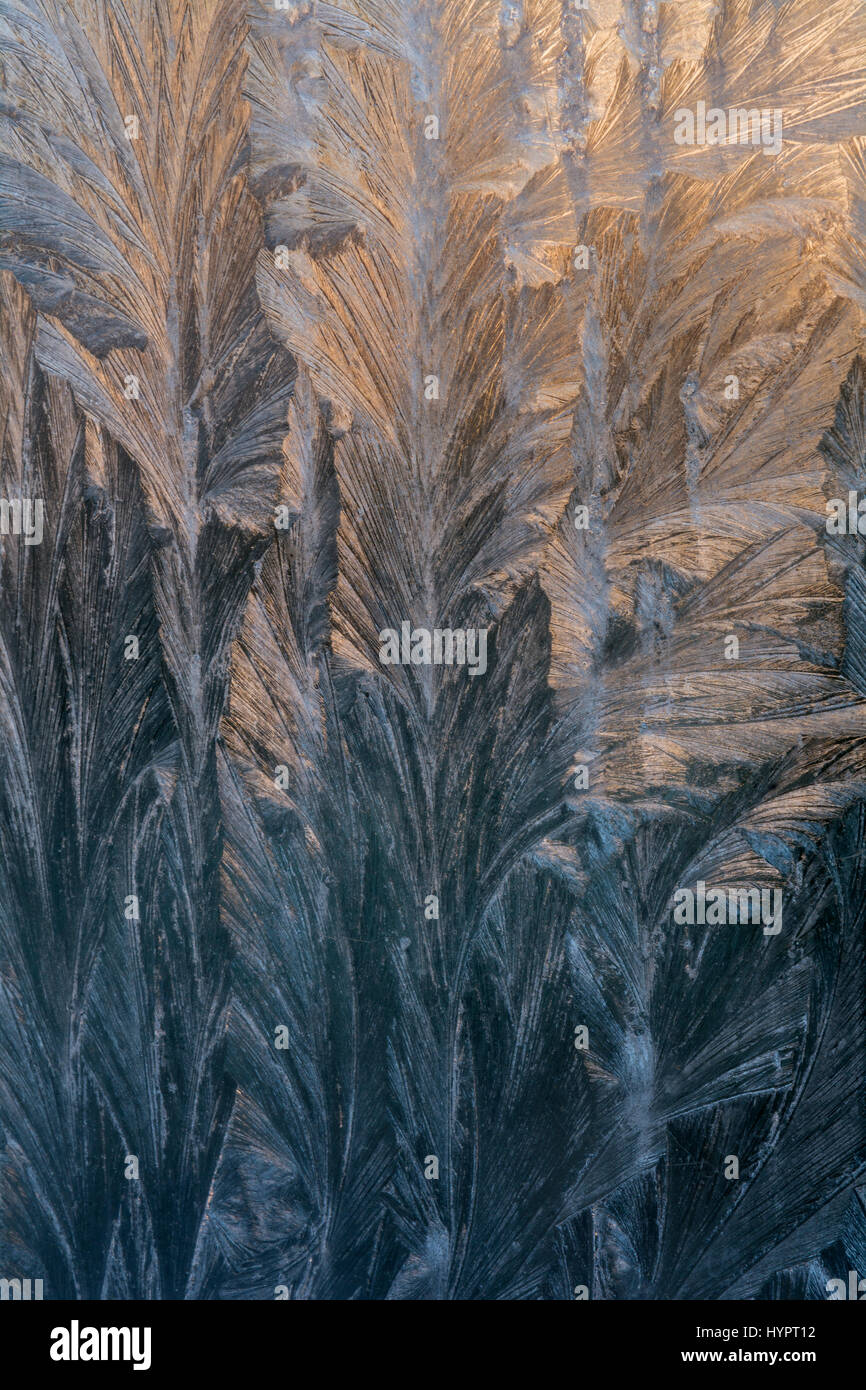 Frost on a window Stock Photo - Alamy