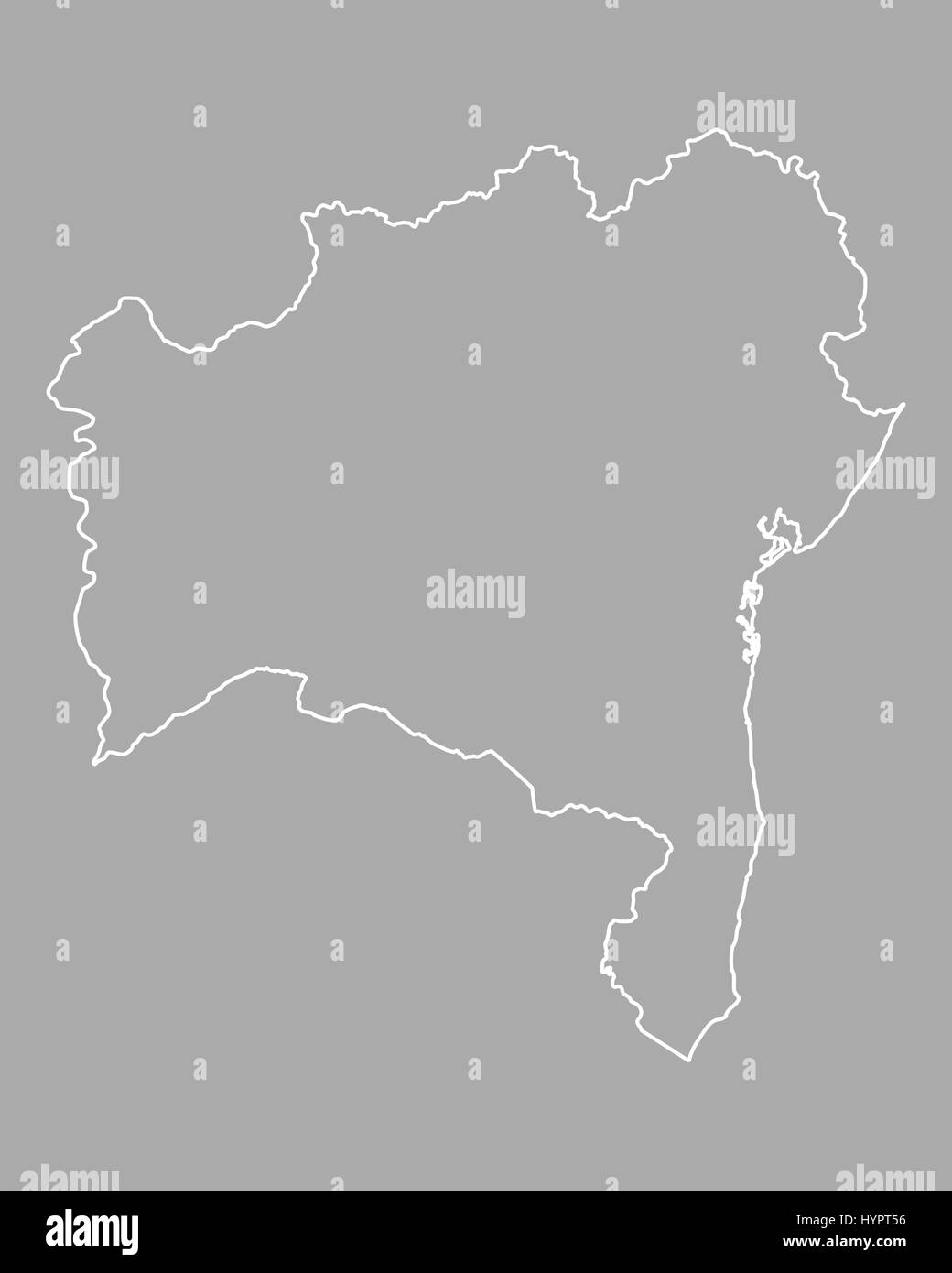 Map of Bahia Stock Photo - Alamy