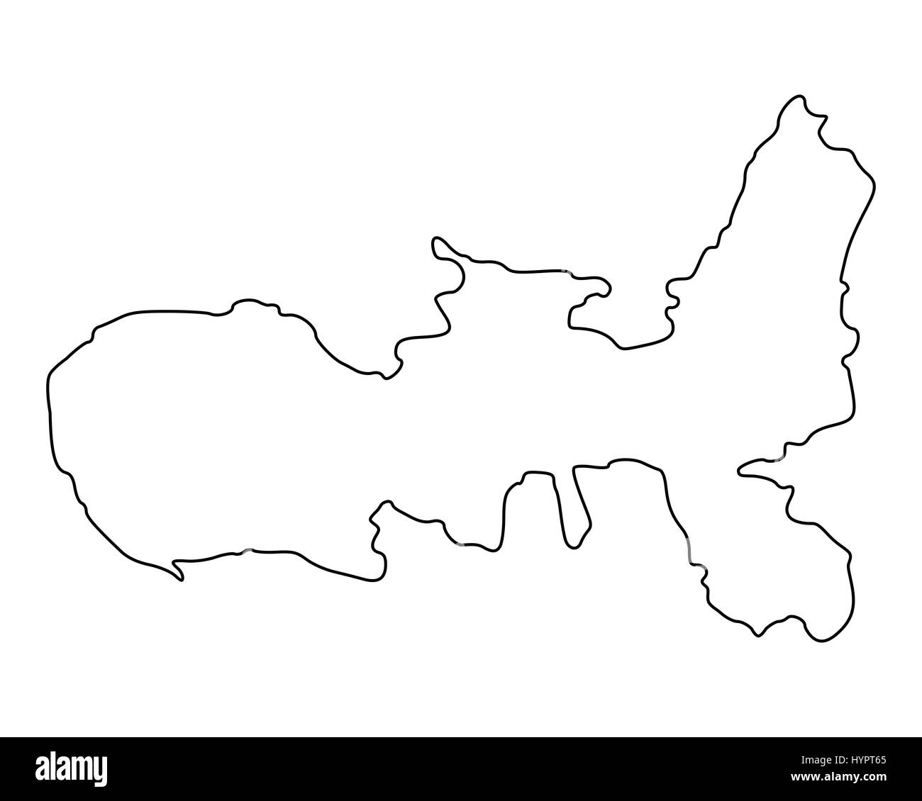 Map of Elba Stock Photo - Alamy