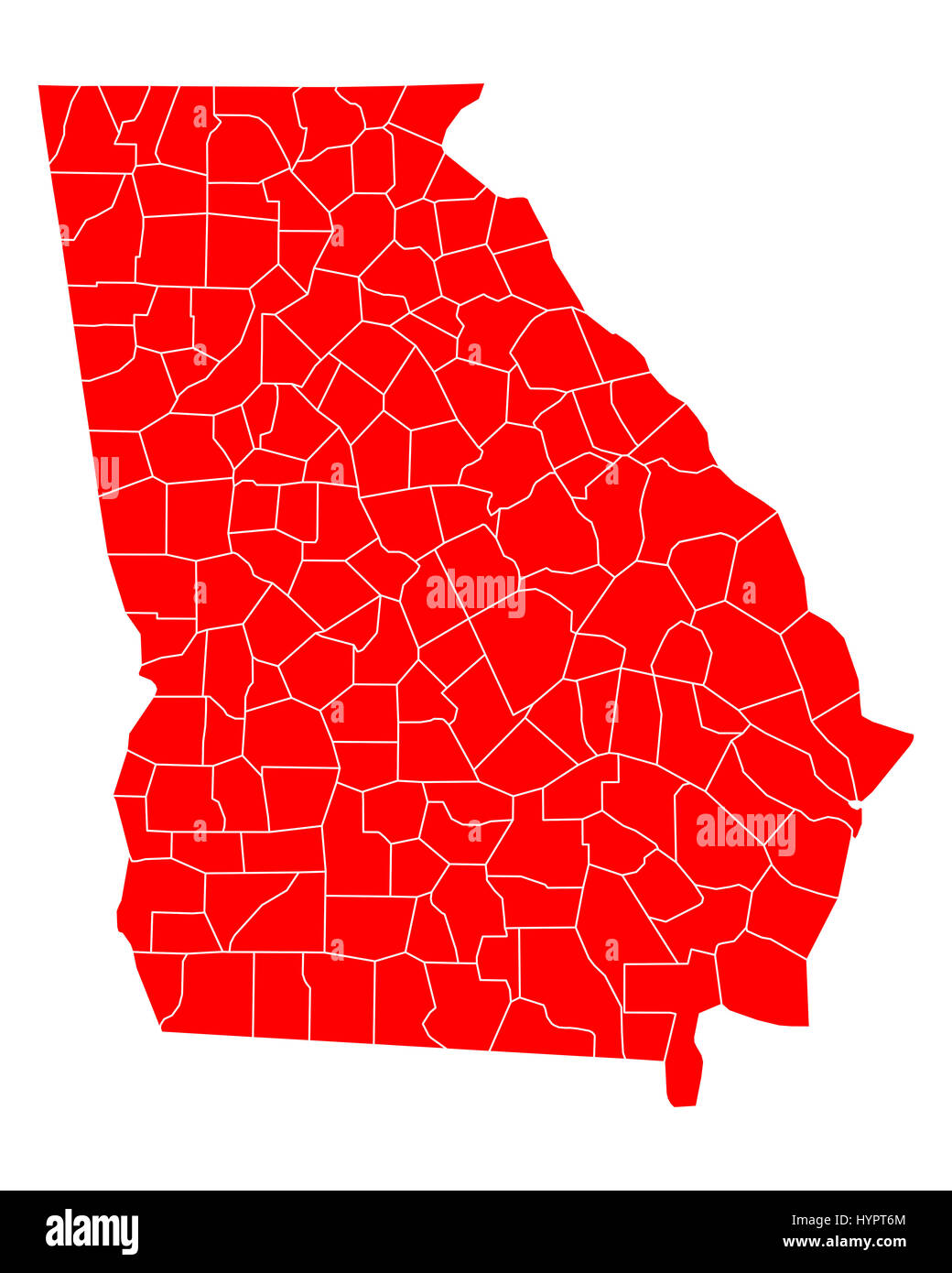 Map of Georgia Stock Photo - Alamy
