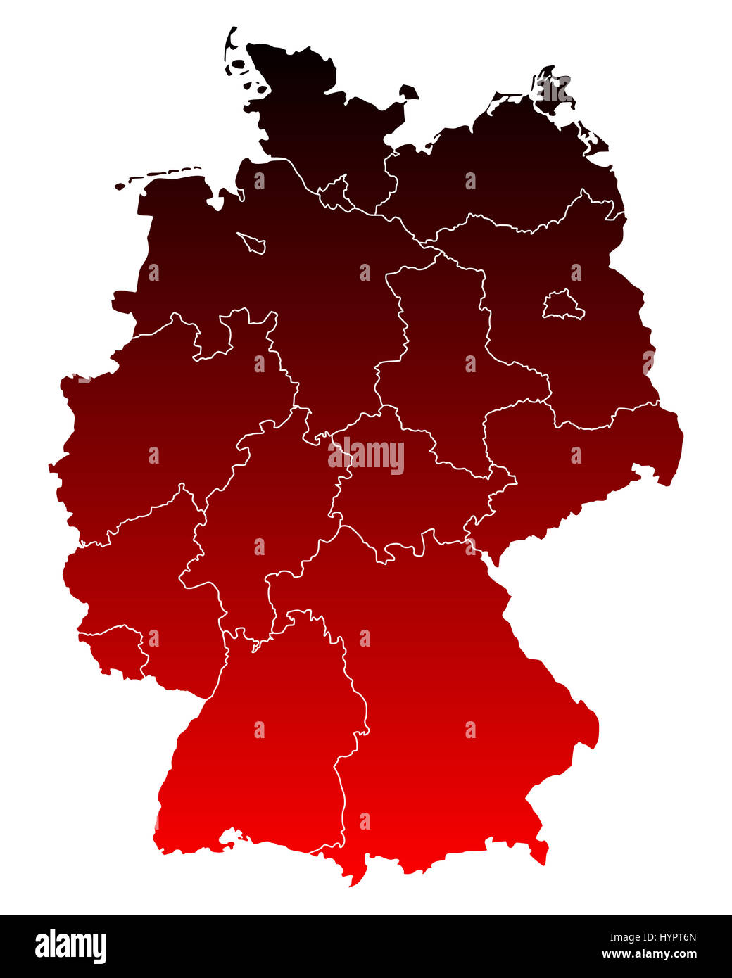 Map of Germany Stock Photo - Alamy
