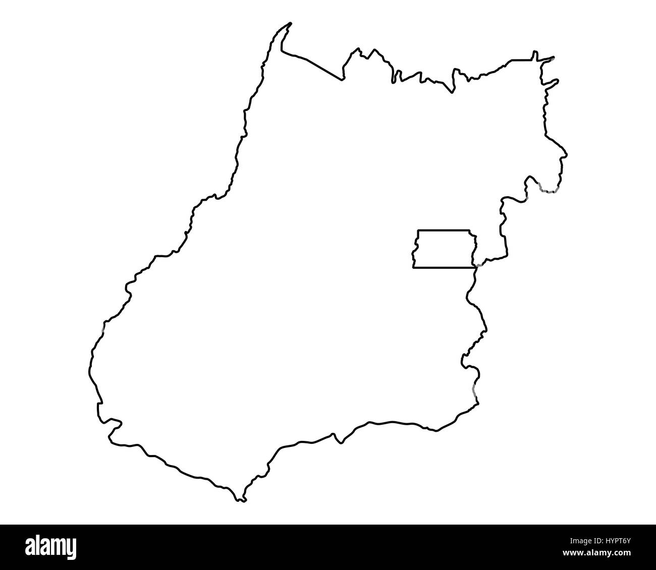 Map of Goias Stock Photo - Alamy