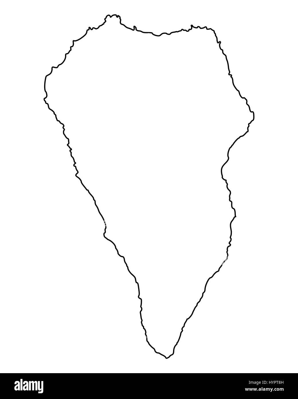 Map of La Palma Stock Photo - Alamy