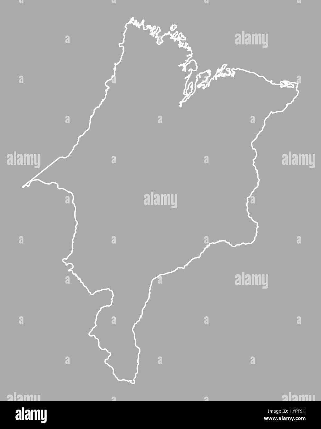 Map of Maranhao Stock Photo - Alamy