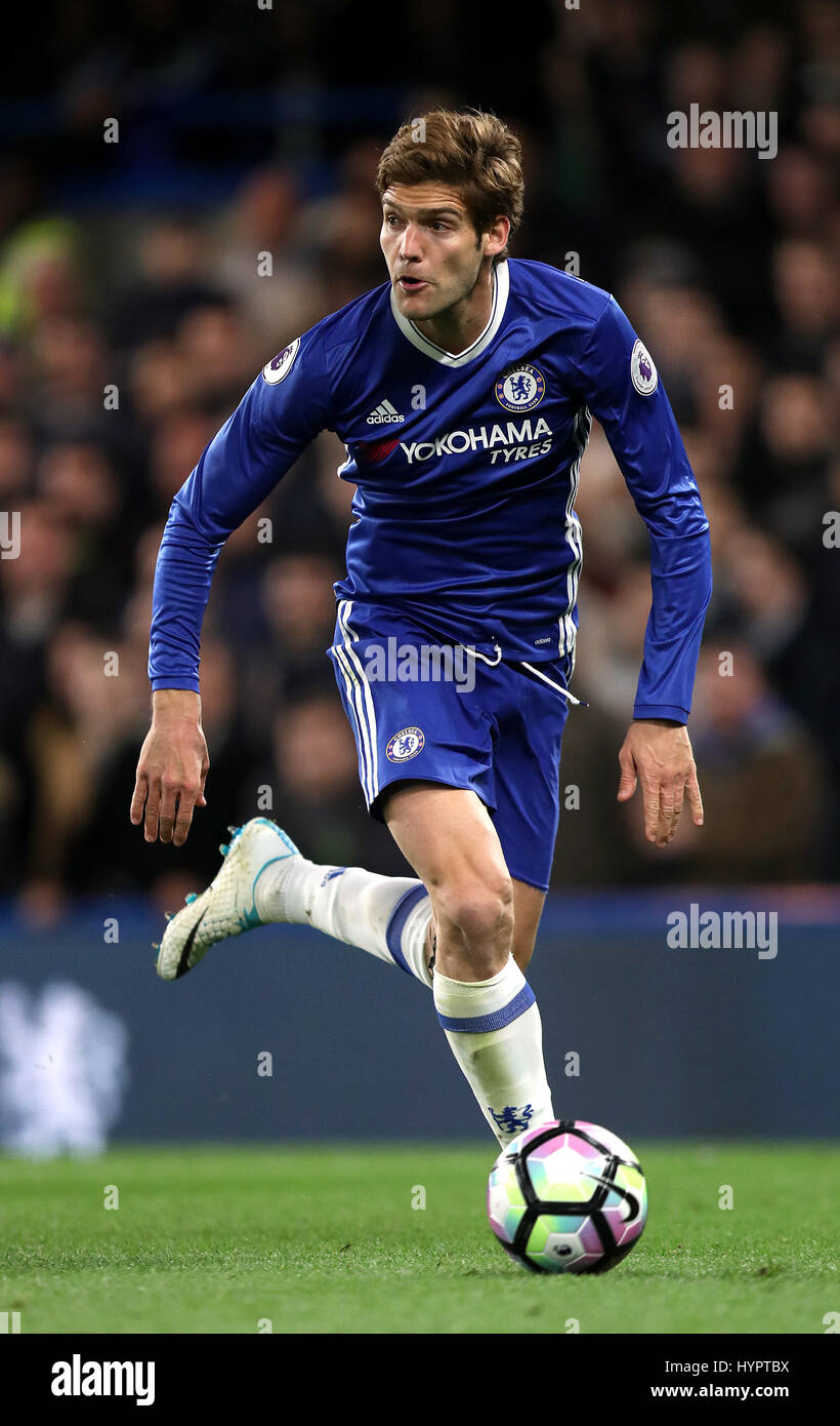 Chelsea's Marcos Alonso during the Premier League match at Stamford ...