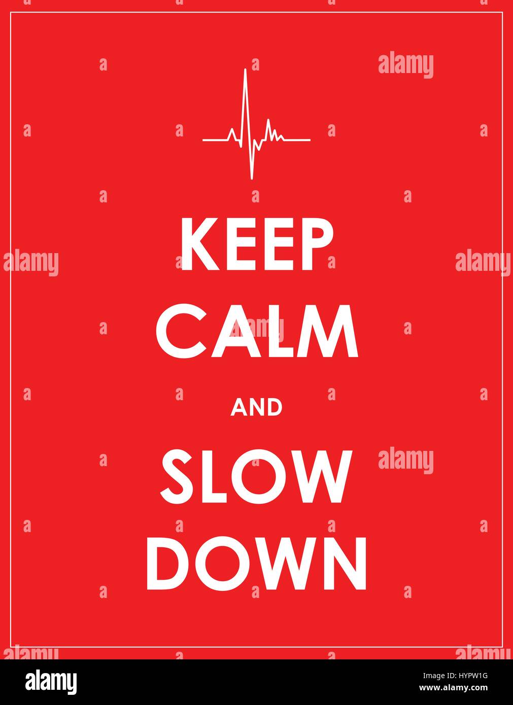 keep calm and slow down banner Stock Vector Image & Art - Alamy