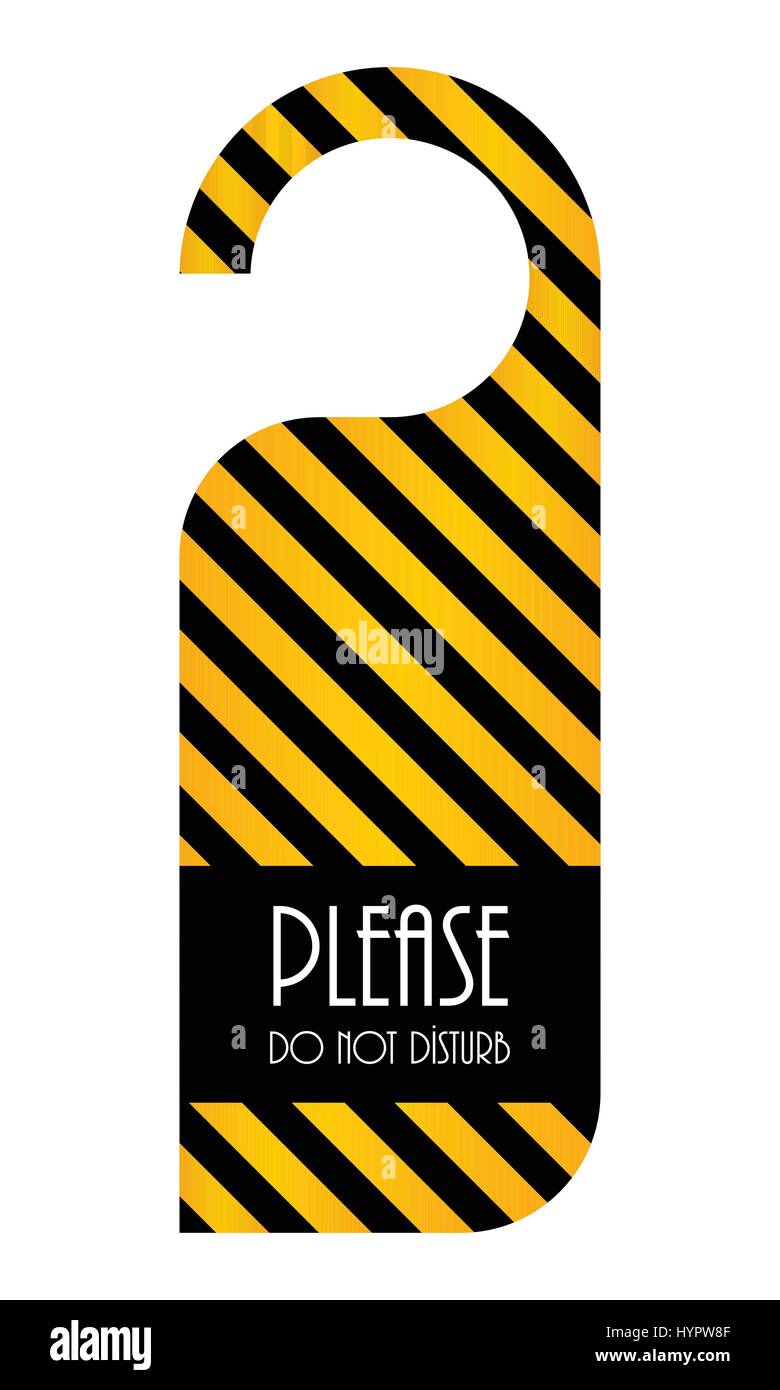 Do Not Disturb Door Hanger Stock Vector Image And Art Alamy