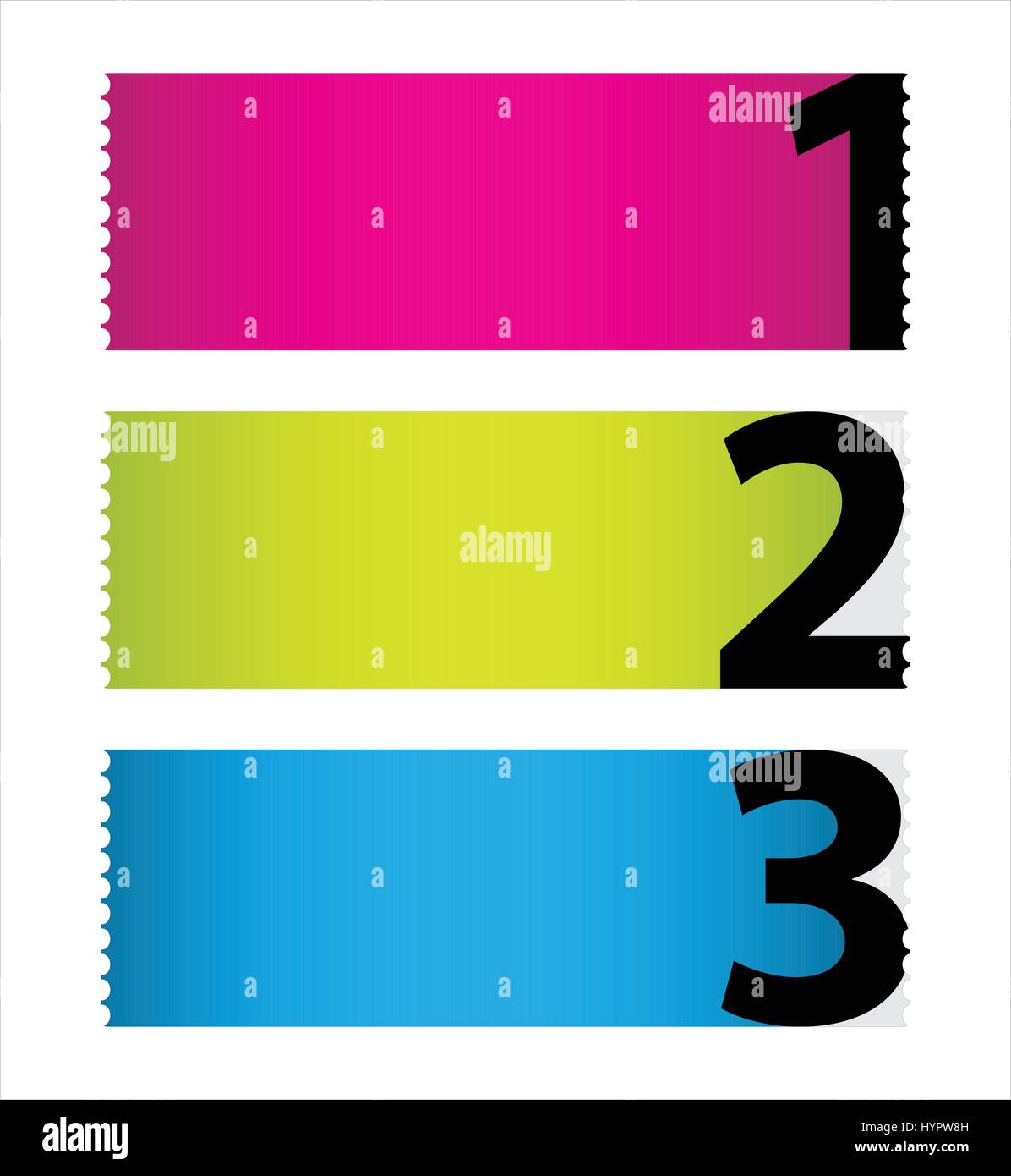 special colored stickers set with numbers Stock Vector Image & Art - Alamy