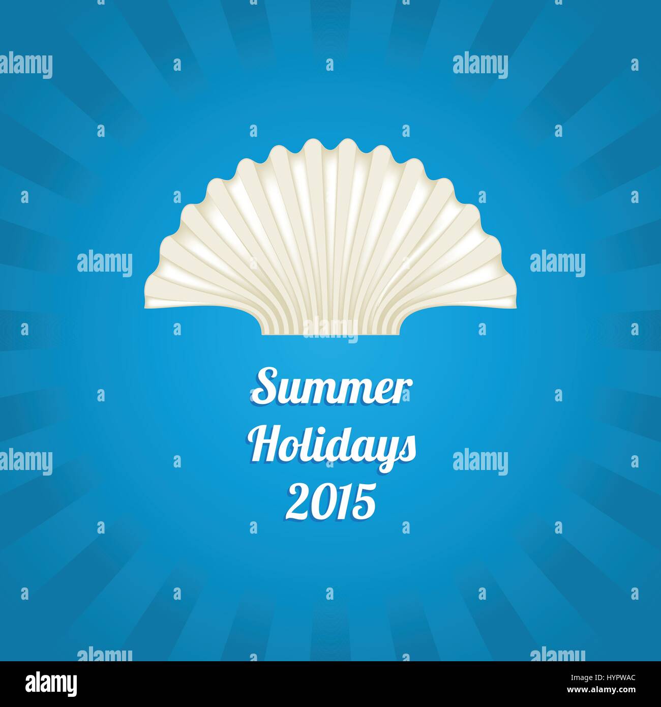 Summer background with a special sea shell design Stock Vector Image ...