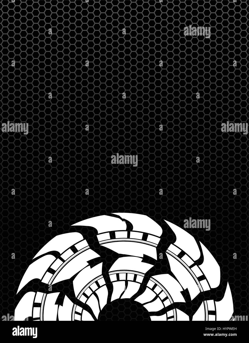 tire track background with a special metallic grid design Stock Vector ...