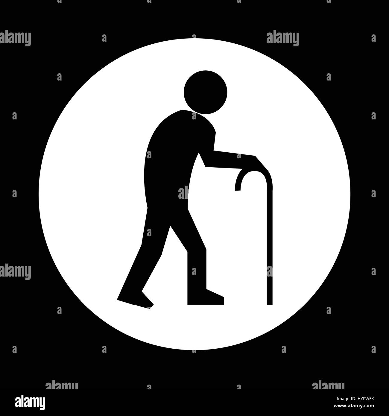 Elder People Icon Stock Vector Image & Art - Alamy