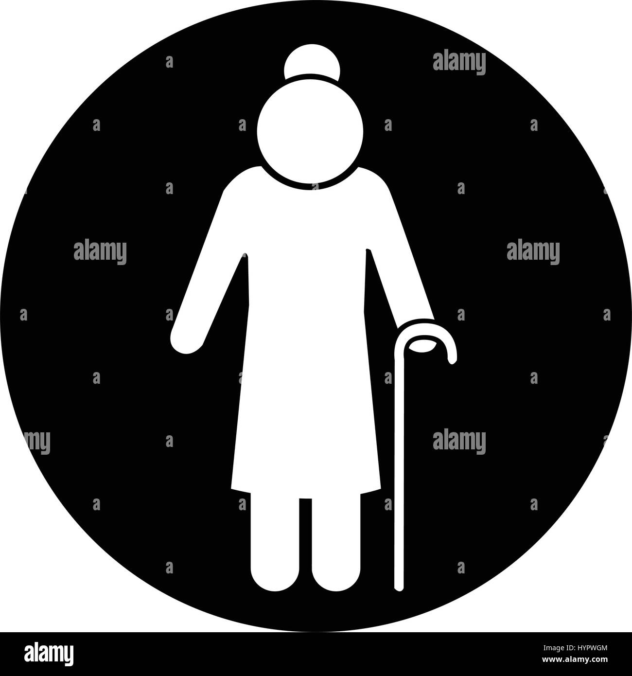 Elder People Icon Stock Vector Image & Art - Alamy