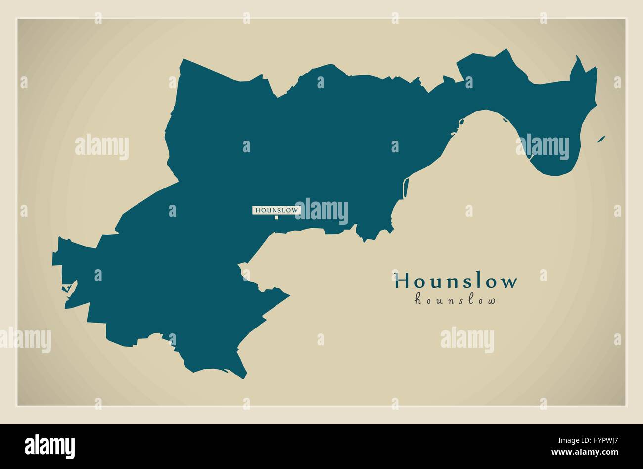Hounslow map Stock Vector Images - Alamy
