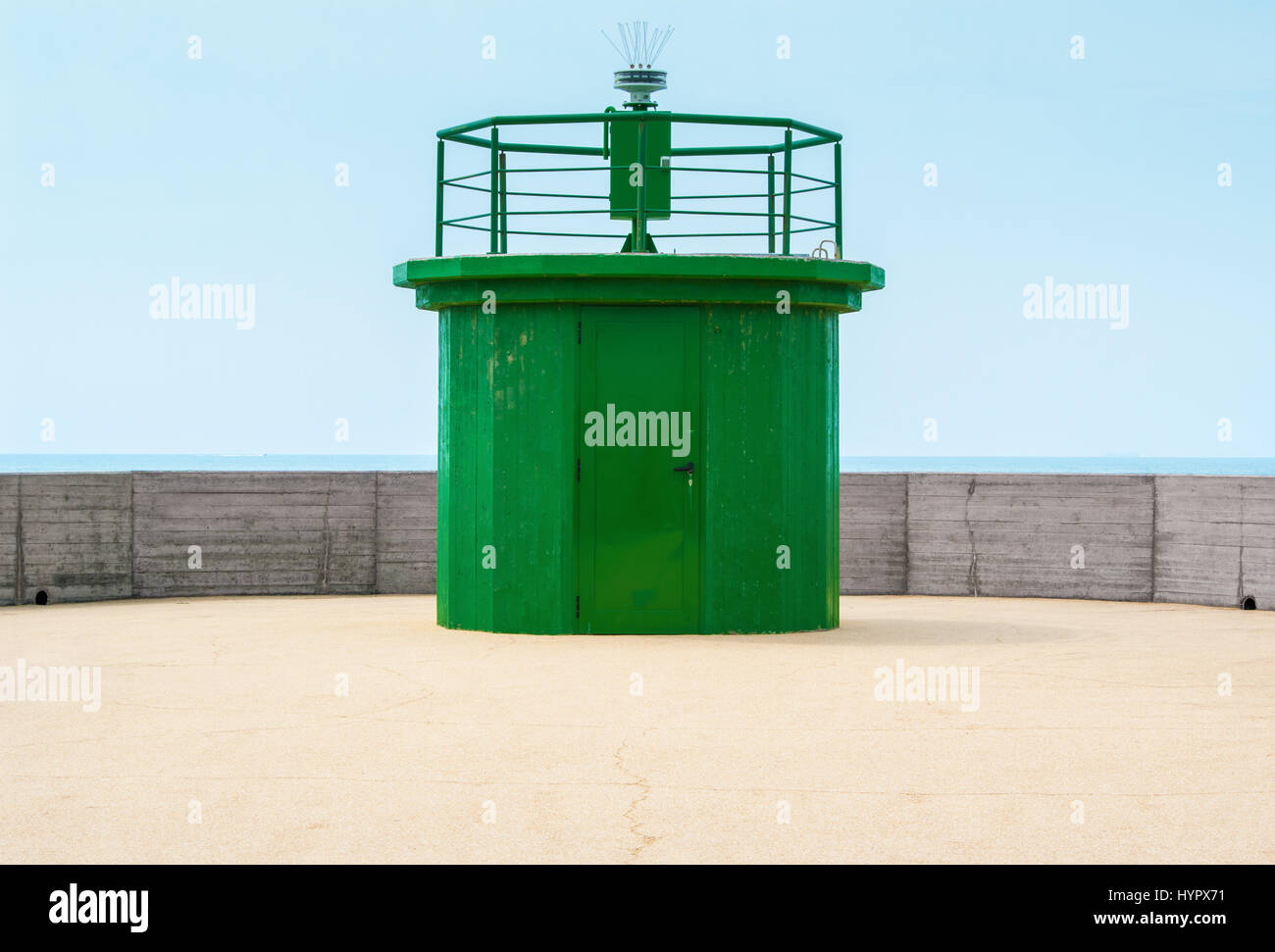 Port beacon Marina di Pisa, Italy Stock Photo - Alamy
