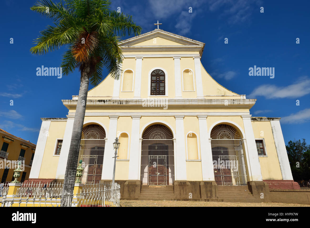 Facade of the Church of the of Holy Trinity being by the main square in ...