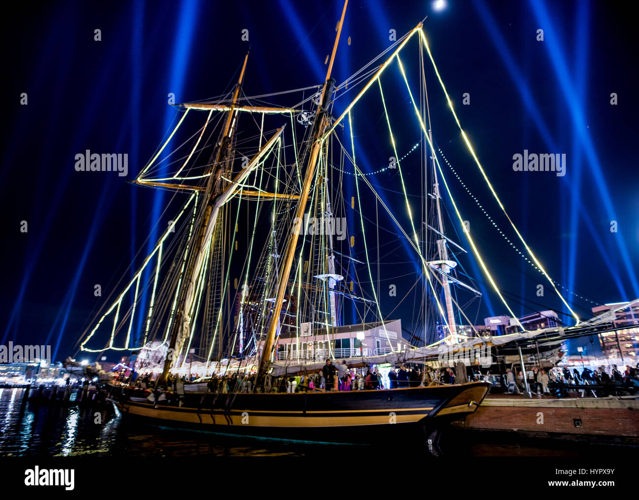 Baltimore's annual Light City Baltimore Stock Photo - Alamy