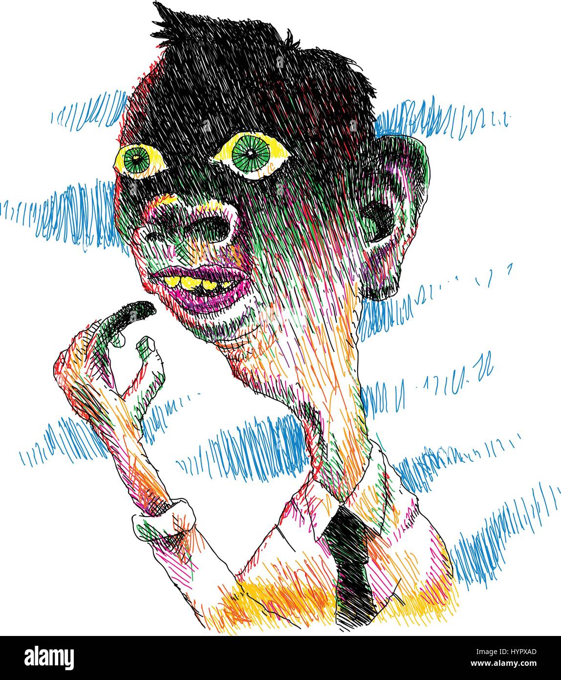 A cartoon businessman, cast in shadow Stock Vector Image & Art - Alamy