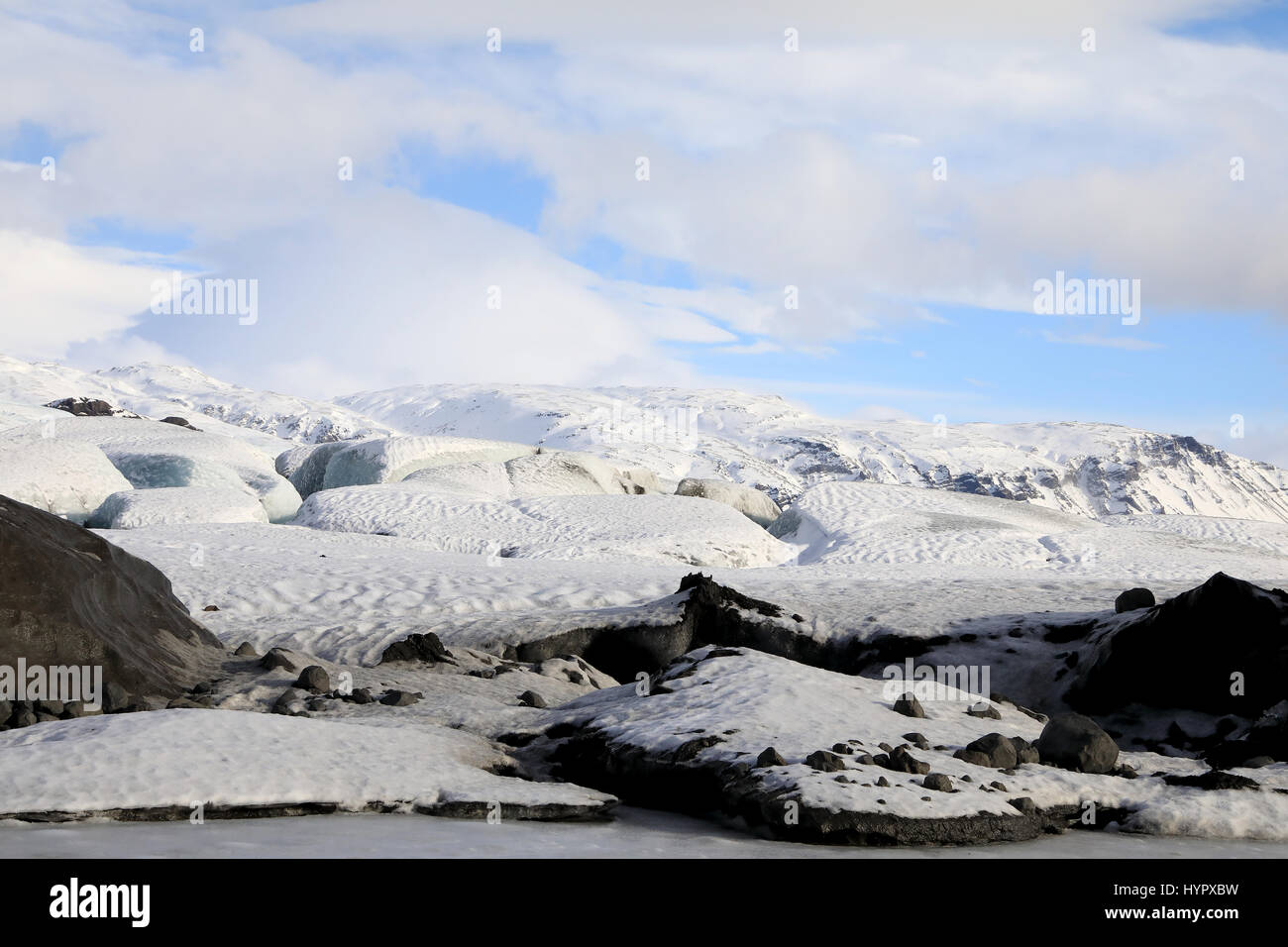 Fláajökull, glacier near Höfn in southeast Iceland Stock Photo - Alamy