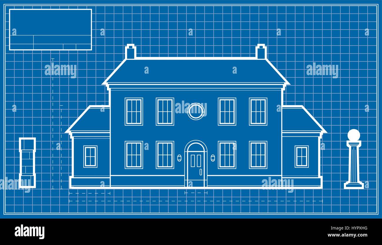 A blueprint diagram of a large mansion Stock Vector Image & Art - Alamy