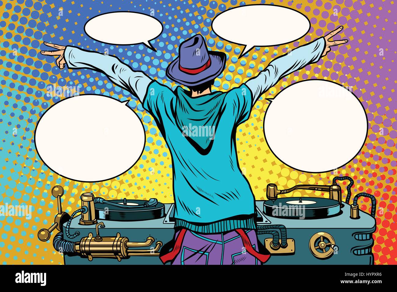 Dj night club party Stock Vector Images - Alamy