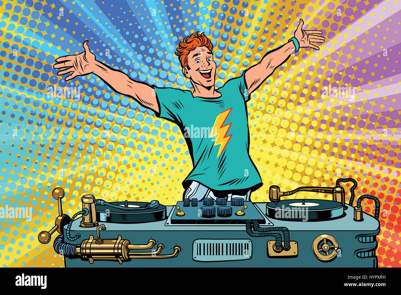 Dj night club party Stock Vector Images - Alamy