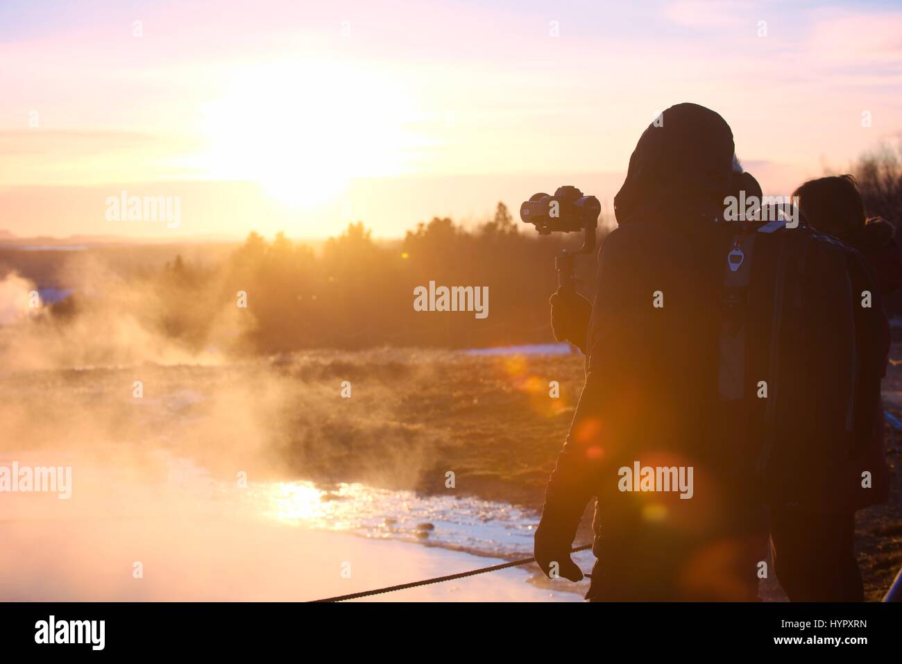 Geysir Hot Spring Area (Strokkur) in the Golden Circle in Iceland's ...