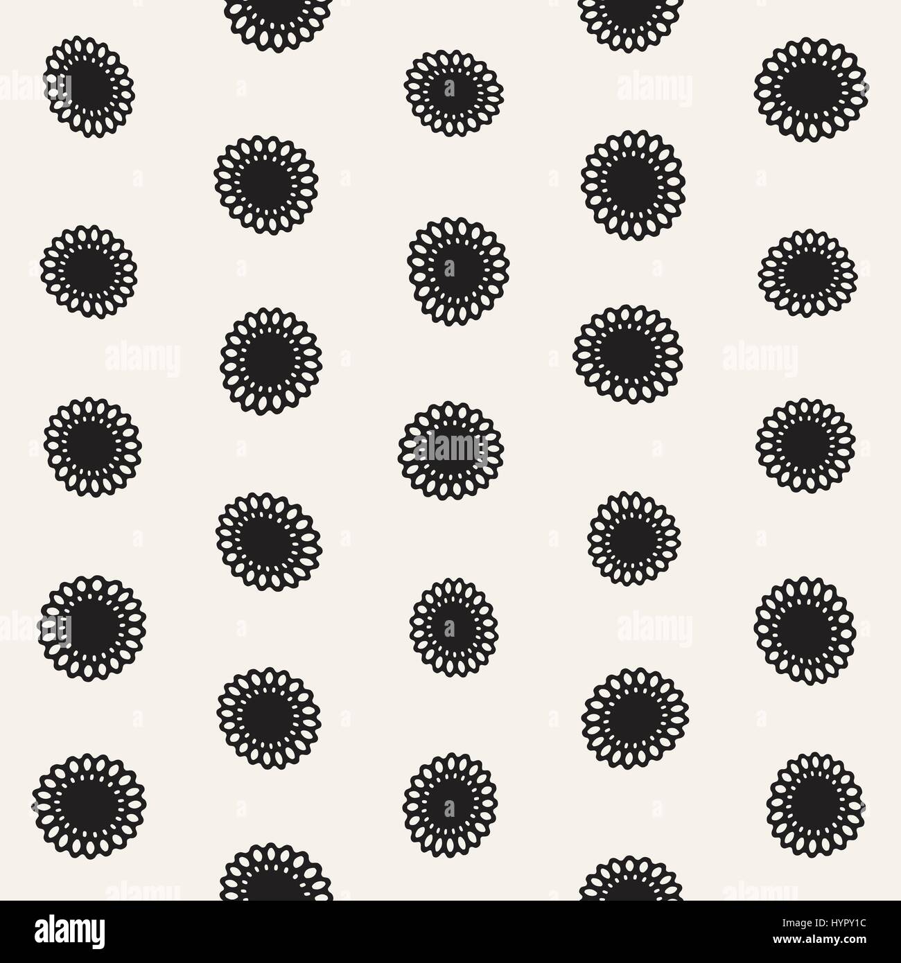 Vector seamless pattern. Abstract background with floral brush strokes ...